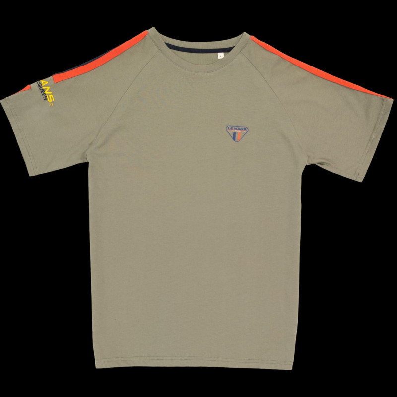 Steve McQueen T-Shirt Le Mans Khaki Green SQ241TSM01-324 - men