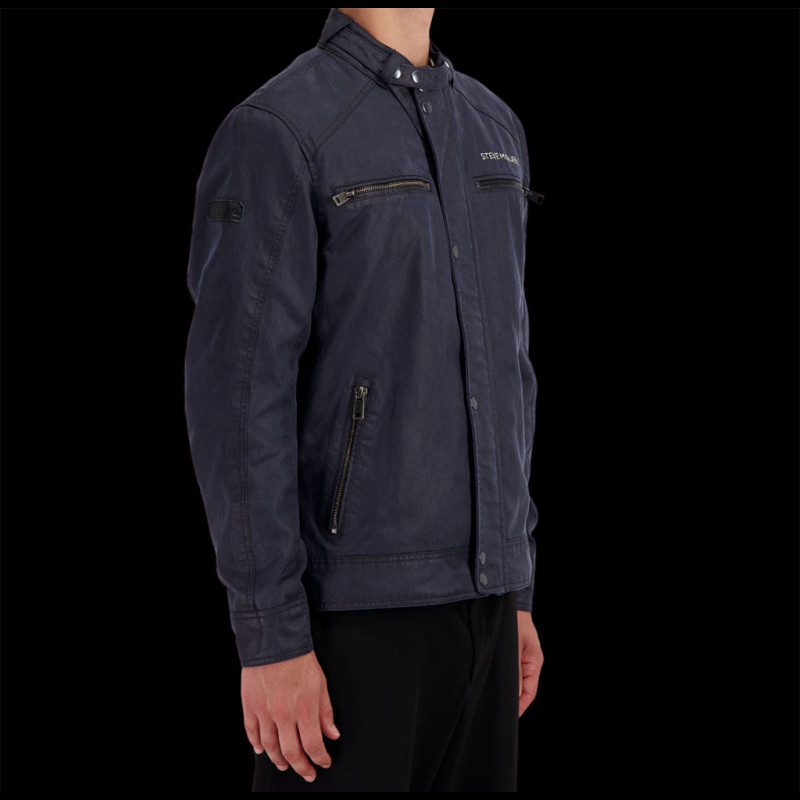 Veste Steve McQueen Le Mans Biker Bleu Marine SQ232JAM02-105 - homme