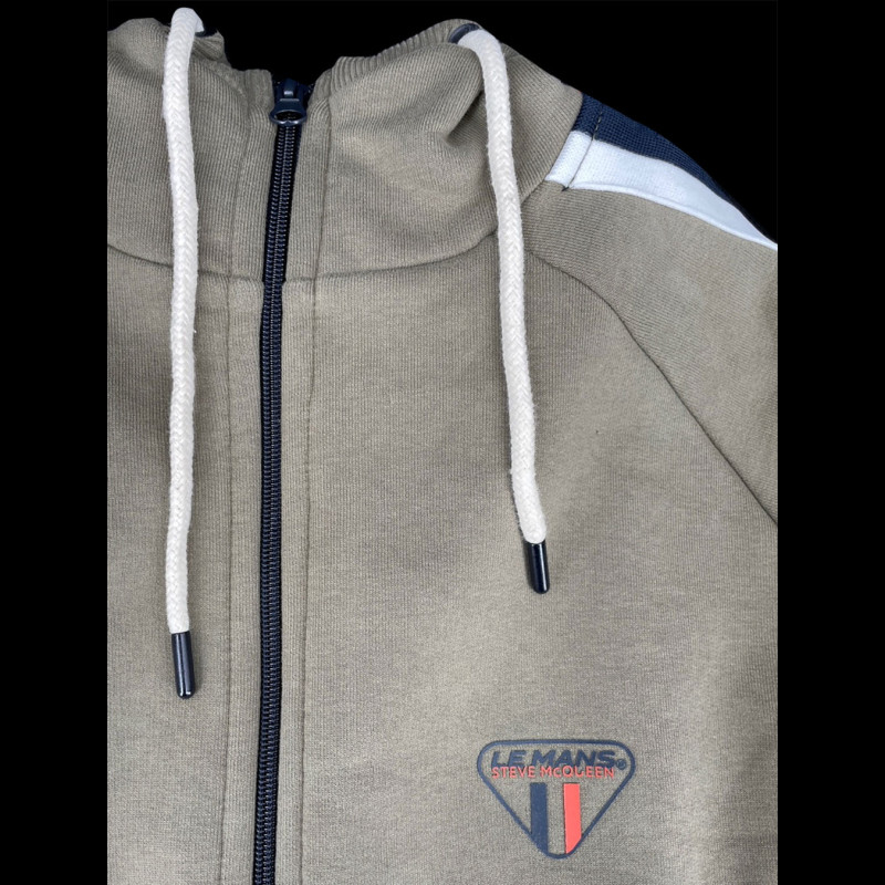 Veste Steve McQueen Le Mans à capuche Vert Kaki - Homme SQ241SSM01-324