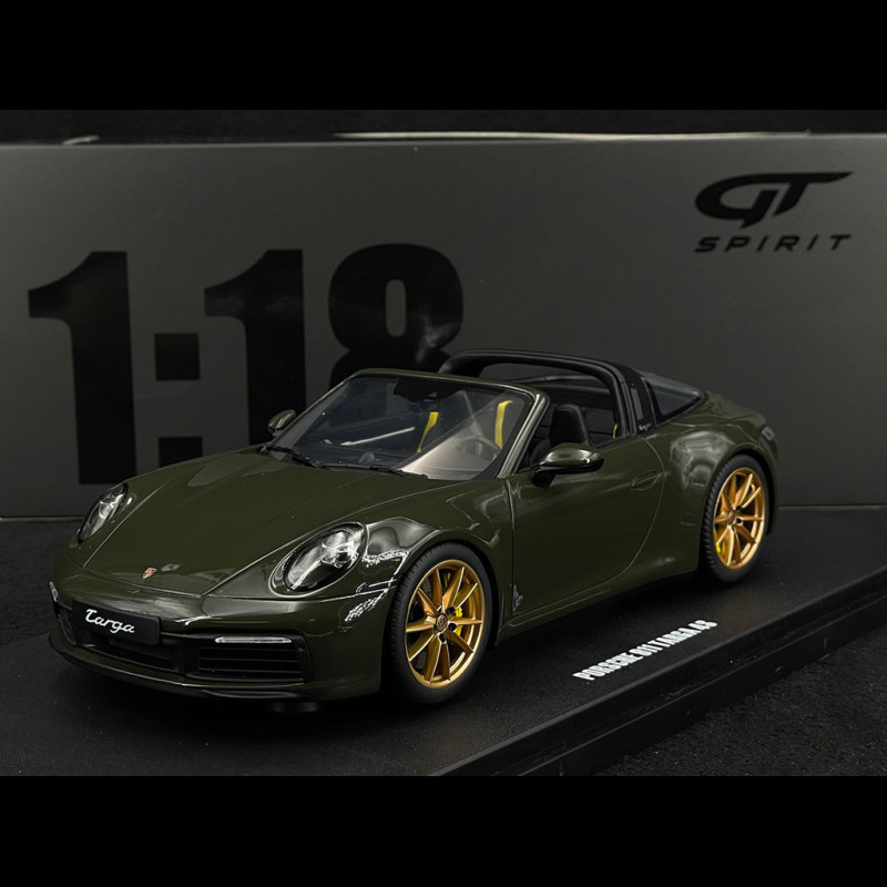 Porsche 911 Targa 4S Type 992 2020 Dark Olive Green 1/18 GT Spirit GT438