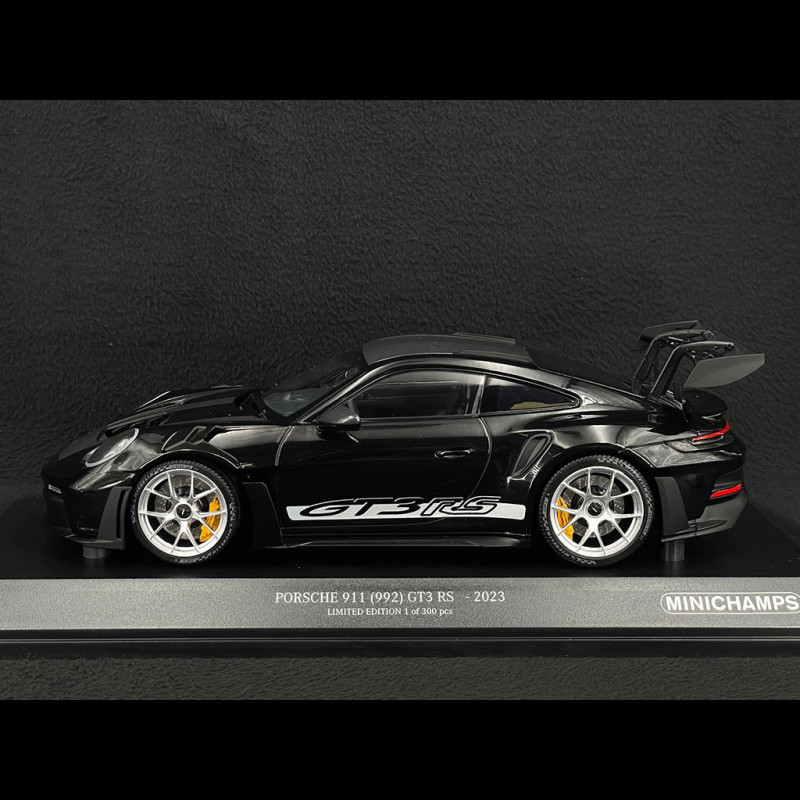 Porsche 911 GT3 RS Type 992 2023 Weissach Package Black 1/18 Minichamps ...
