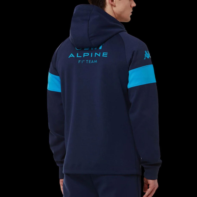 Alpine Jacket F1 Team Ocon Gasly Kappa Hooded Jacket Navy Blue 371R77W ...