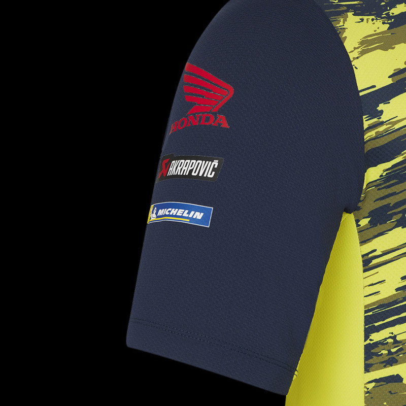 Honda Repsol HRC Moto GP Polo shirt Joan Mir Black Iris Blue / Safety ...