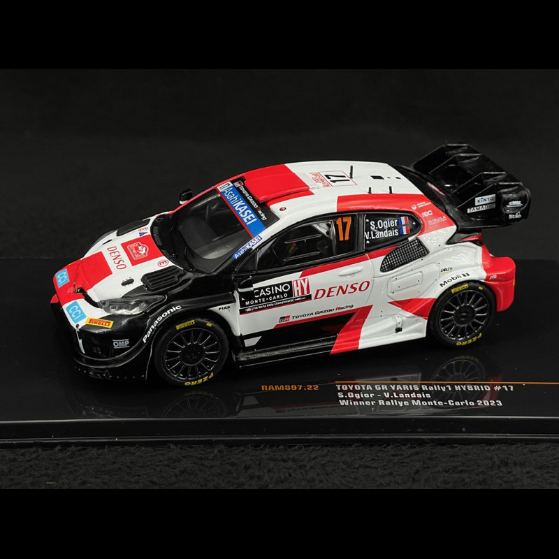 Toyota Yaris WRC N° 17 Vainqueur Rallye Monte Carlo 2023 Sébastien Ogier 1/43 Ixo RAM897