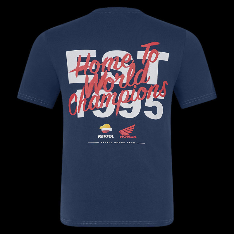 Repsol Honda T-shirt HRC Moto GP World Champions Pageant blue TM6853 ...