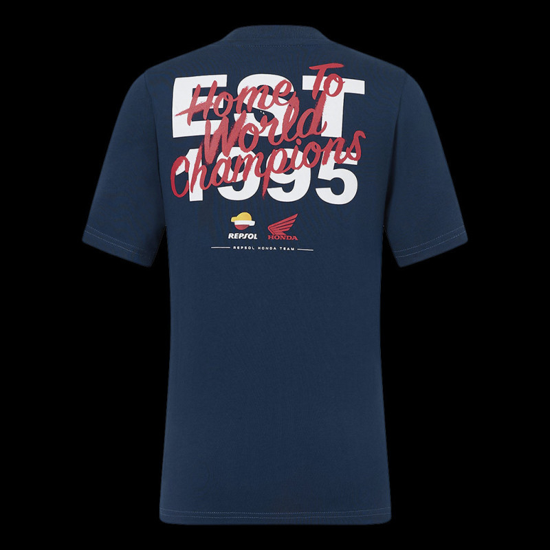 Repsol Honda T-shirt HRC Moto GP World Champions Pageant blue TJ6853 ...