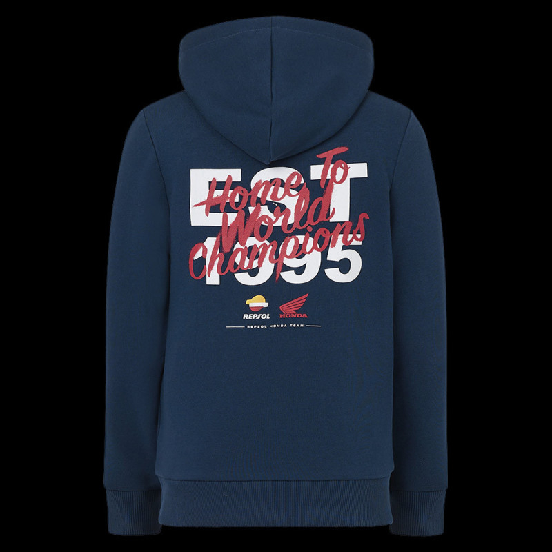Repsol Honda Sweatshirt HRC Moto GP Hoodie World Champions Pageant blue ...