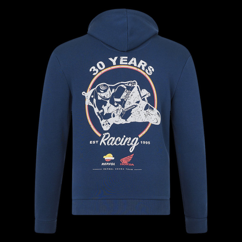 Repsol Honda Jacket HRC Moto GP Hoodie 30 Years Racing Pageant blue ...