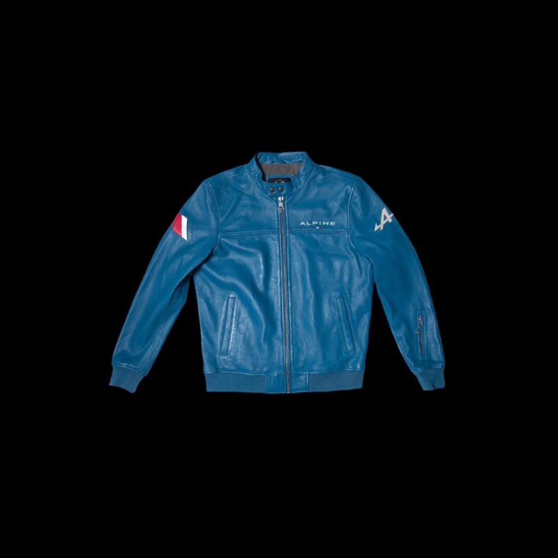 Leather jacket Alpine Collection Ocean blue 27024-2773 - men