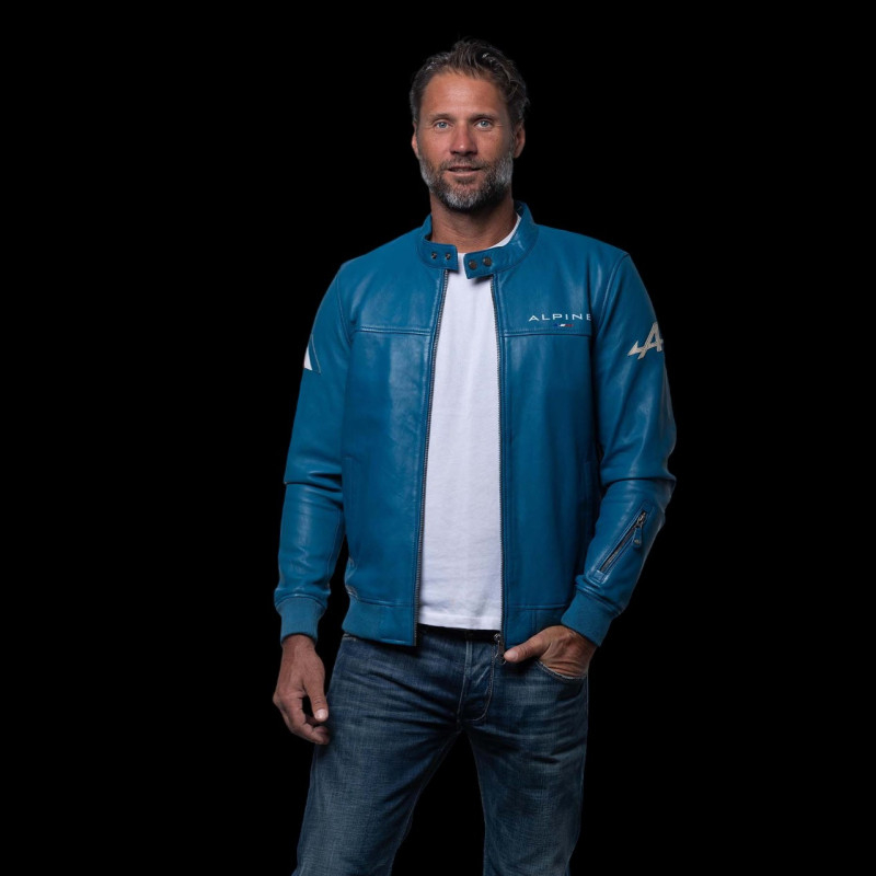 Alpine Leather jacket Collection Ocean blue 27024-2773 - men