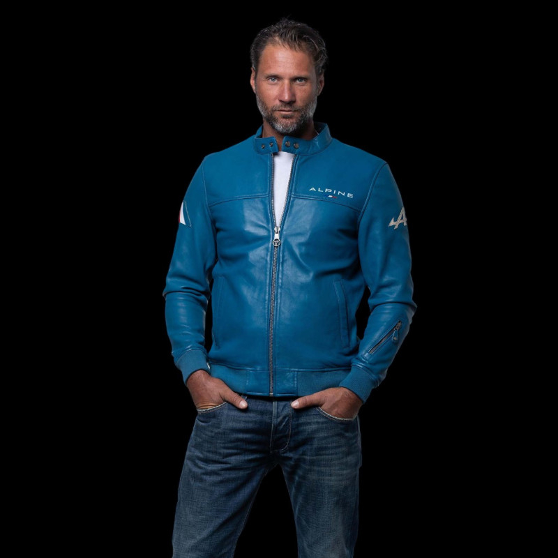 Alpine Leather jacket Collection Ocean blue 27024-2773 - men
