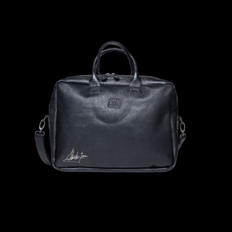 Steve McQueen Leather Messenger Bag Wayne - Black 27282-1504