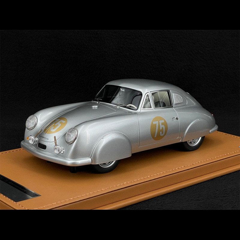 Porsche 356 SL n° 75 75th Anniversary 24h Le Mans 1951 Blue Metallic 1/18 Tecnomodel TM18-95S