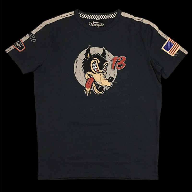 T-shirt Speed wolf Racer Warson Carbon grey 18116 - Men