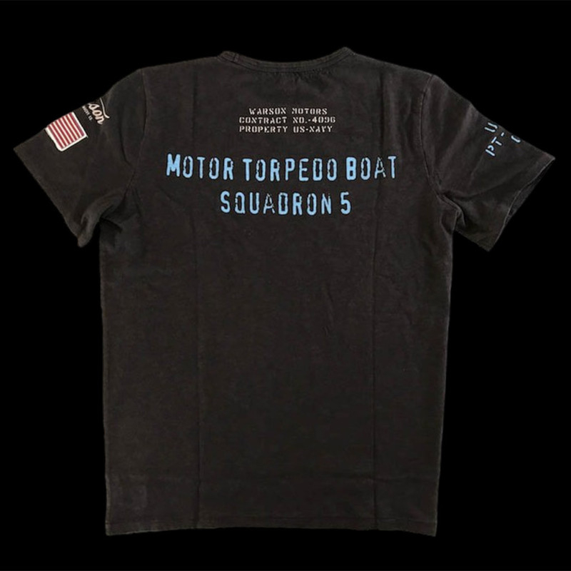 T-shirt Crow Lucky Torpedo US Navy Carbon black 17101 - Men