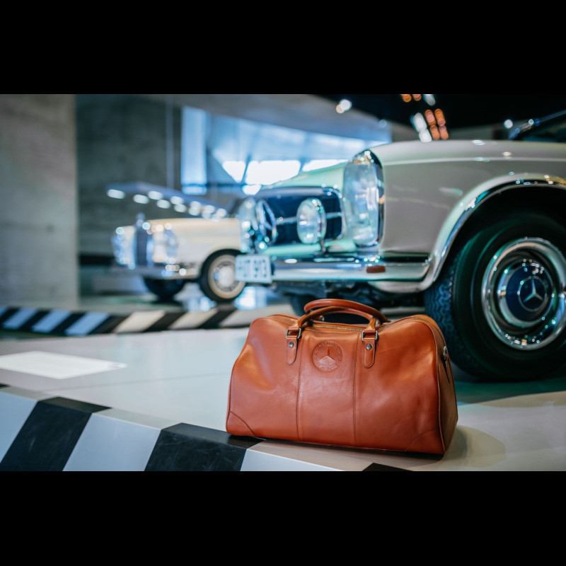 Mercedes-Benz Travel bag Leather Weekender Cognac