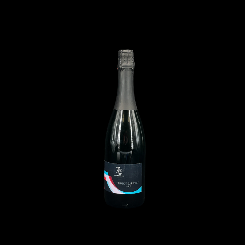 Bottle of wine Porsche 75 Jahre 2022 Sparkling Muscat White Porsche ...