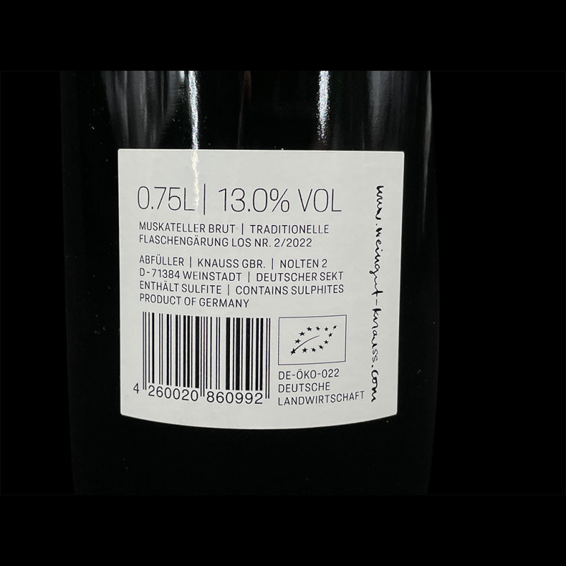 Bottle of wine Porsche 75 Jahre 2022 Sparkling Muscat White Porsche ...