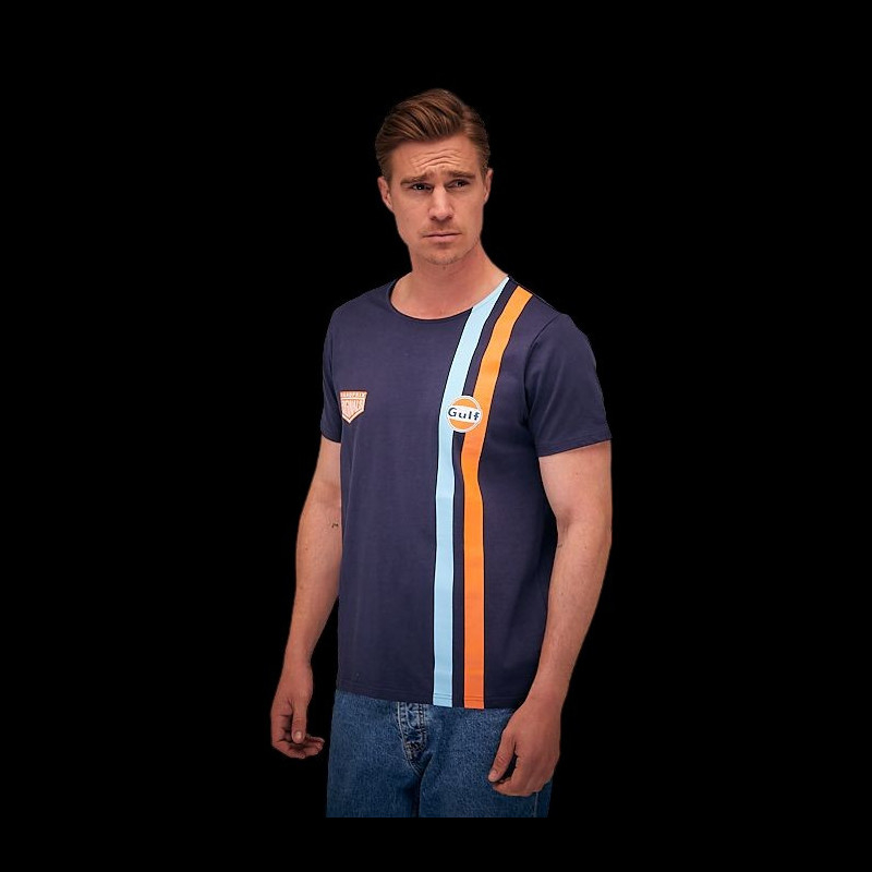 Gulf T-Shirt Stripe Navy Blue - men