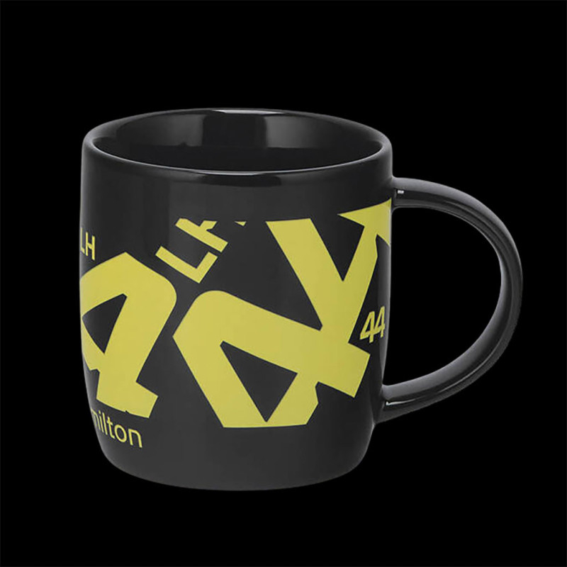 Tasse Mercedes AMG F1 n° 44 Lewis Hamilton Noir / Jaune 701227136-001