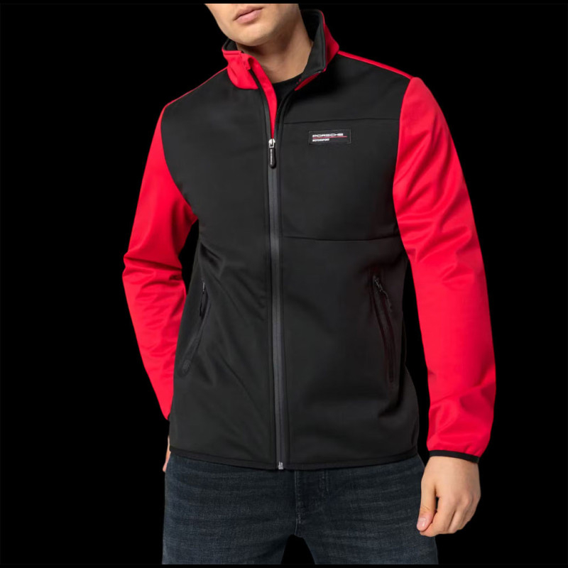 Porsche Jacket Motorsport 5 Softshell Black / Red WAP159RMSF - men