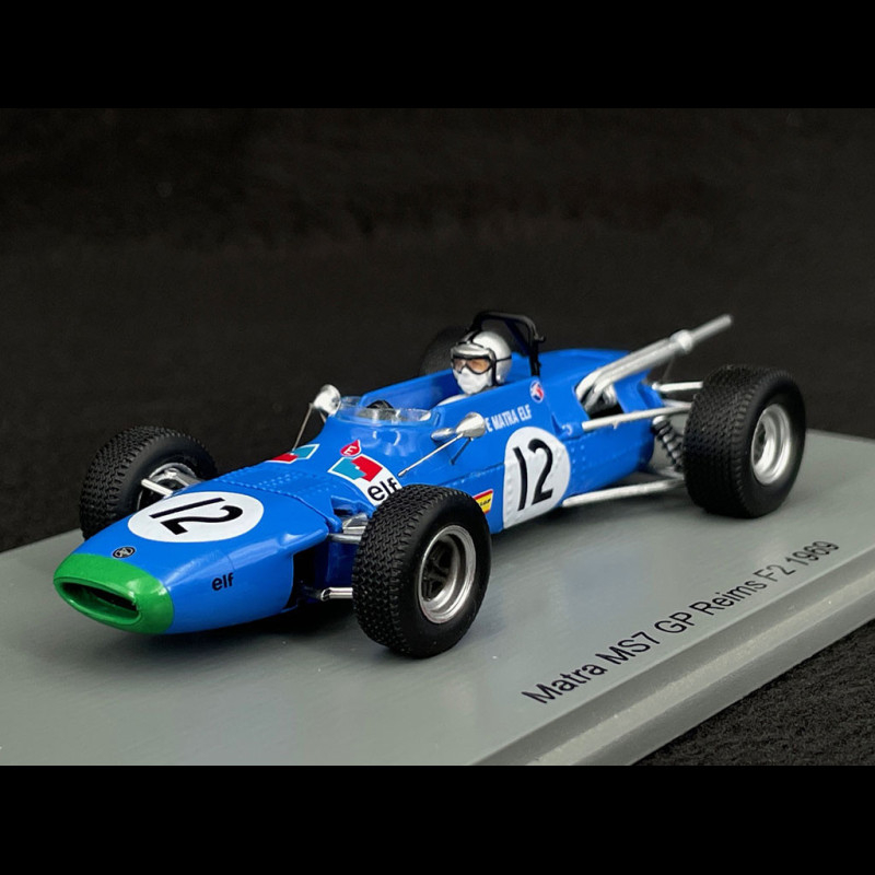Pedro Rodriguez Matra MS7 n° 12 GP Reims 1969 F2 1/43 Spark SF305