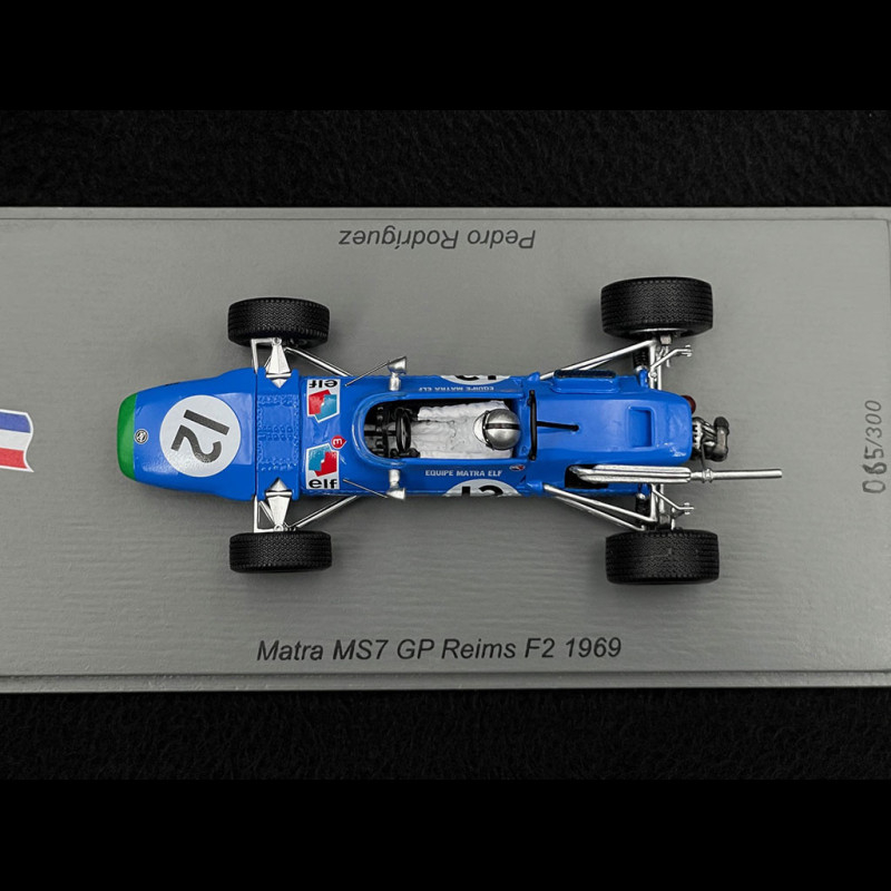 Pedro Rodriguez Matra MS7 n° 12 GP Reims 1969 F2 1/43 Spark SF305