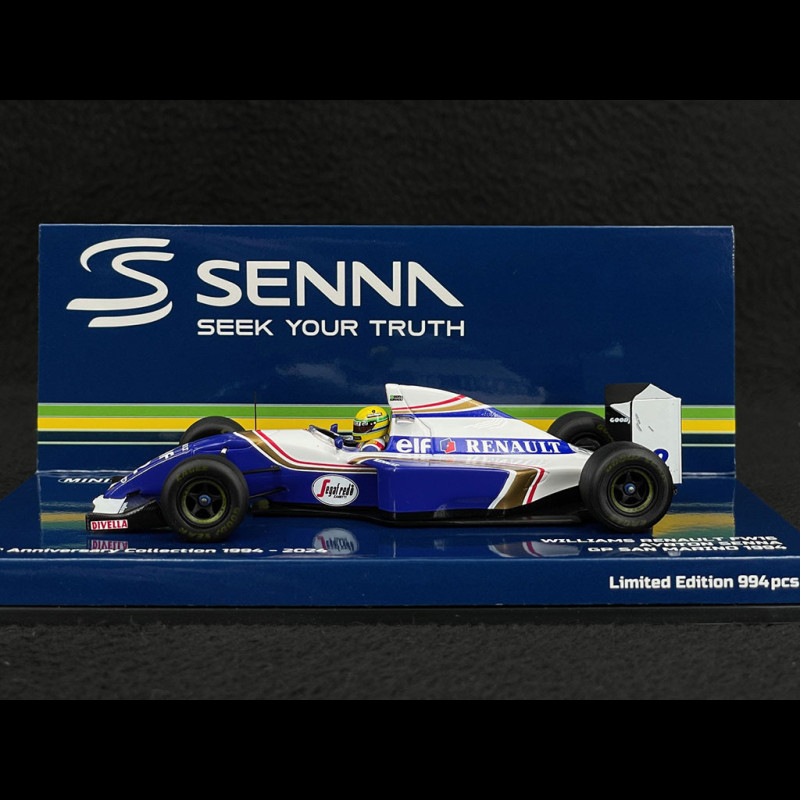 Ayrton Senna Williams Renault FW16 n° 2 Dirty Version GP San Marino 1994 F1 1/43 Minichamps ...