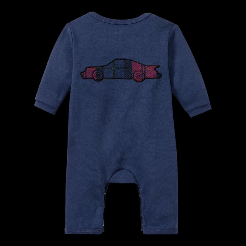 Baby Strampler Porsche 911 Turbo Nr. 1 Tartan Schottenmuster Marineblau ...