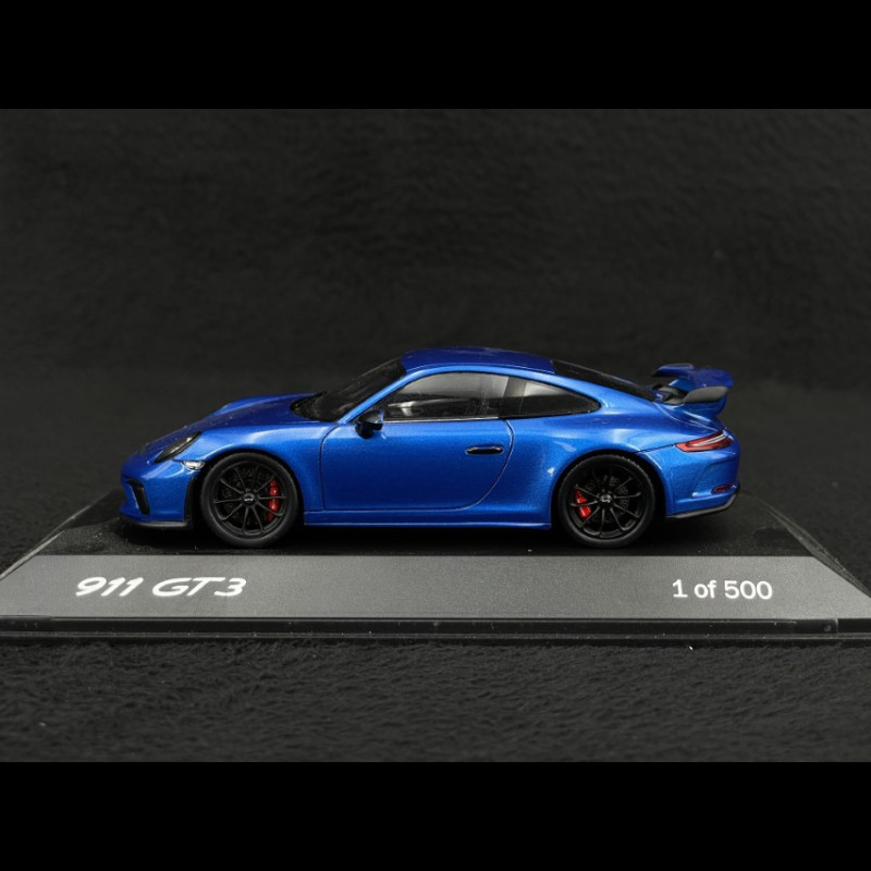 Porsche 911 GT3 type 991 Mk II metallic sapphire blue 1/43 Spark ...