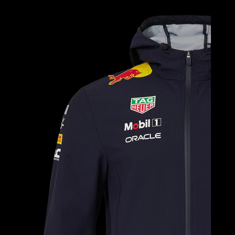 Red Bull Jacket F1 Team Verstappen Pérez Rain Jacket Night Blue TU5284 ...