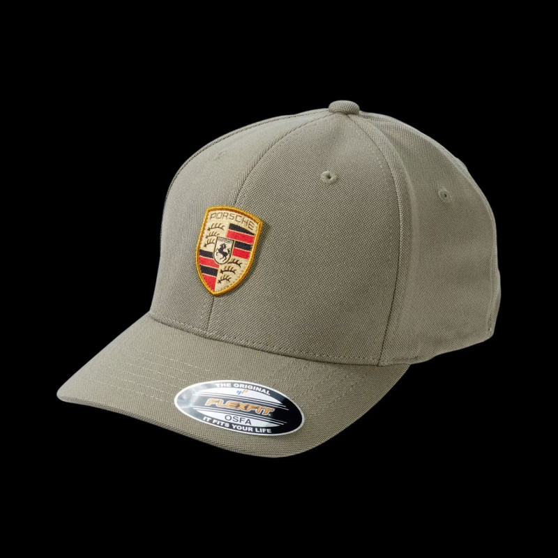 Porsche Cap emblem Flexfit Grey Green WAP1400050RUSA