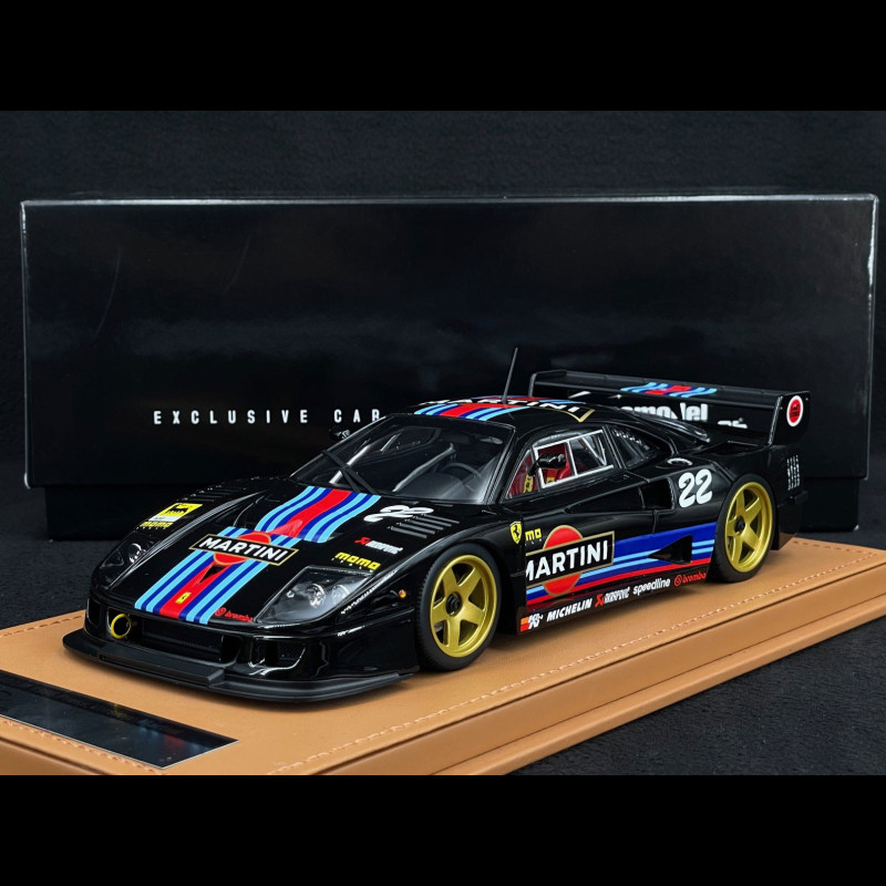 Ferrari F40 LM Press Version n° 22 1996 Martini Black 1/18 Tecnomodel ...