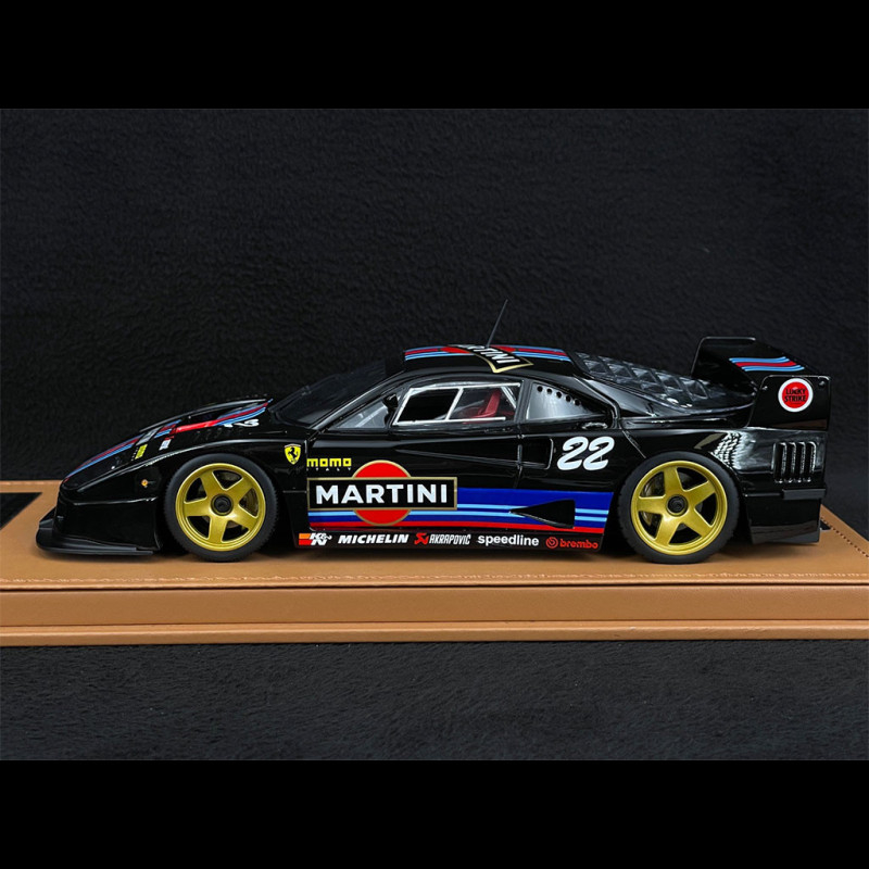 Ferrari F40 LM Press Version n° 22 1996 Martini Black 1/18 Tecnomodel ...
