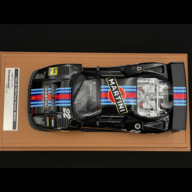 Ferrari F40 LM Press Version n° 22 1996 Martini Schwarz 1/18 Tecnomodel ...