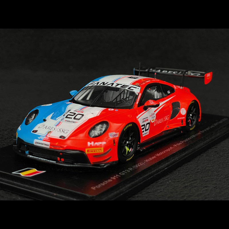 Porsche 911 GT3 R Type 992 n° 20 Winner 24h Spa 2023 1/43 Spark SB708