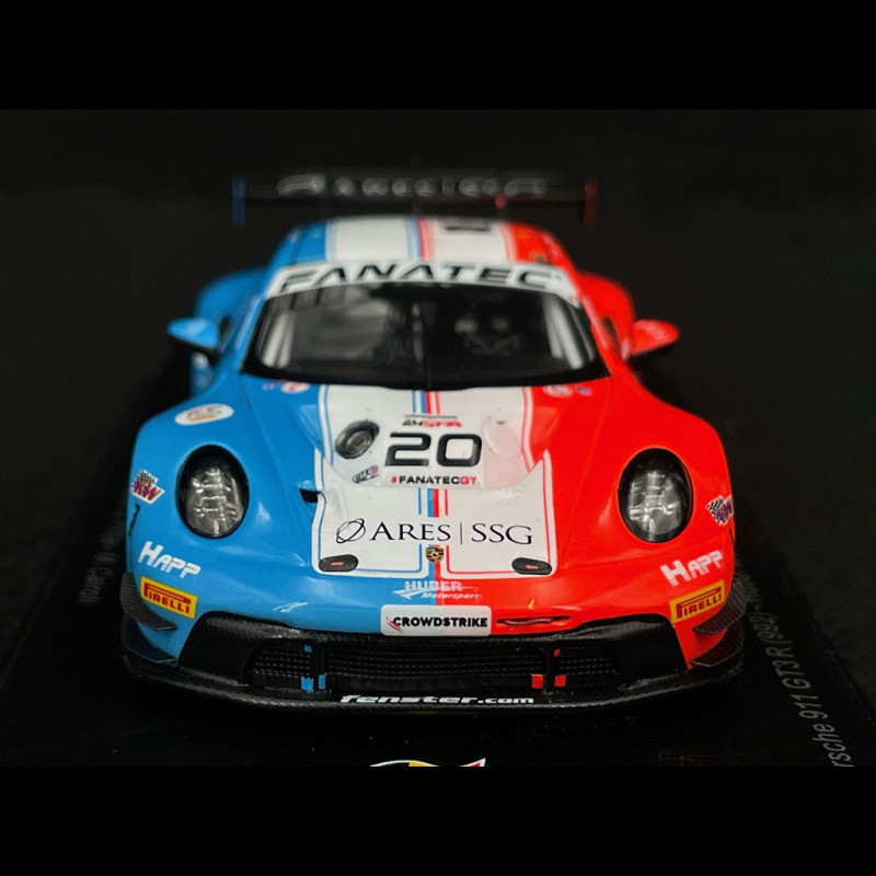 Porsche 911 GT3 R Type 992 n° 20 Winner 24h Spa 2023 1/43 Spark SB708