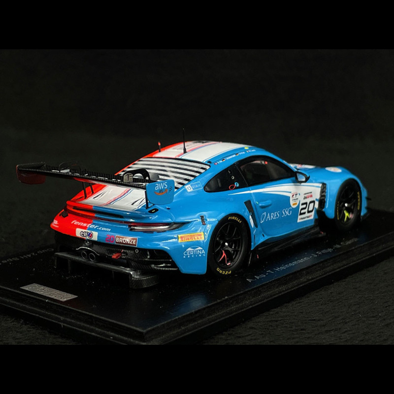 Porsche 911 GT3 R Type 992 n° 20 Winner 24h Spa 2023 1/43 Spark SB708