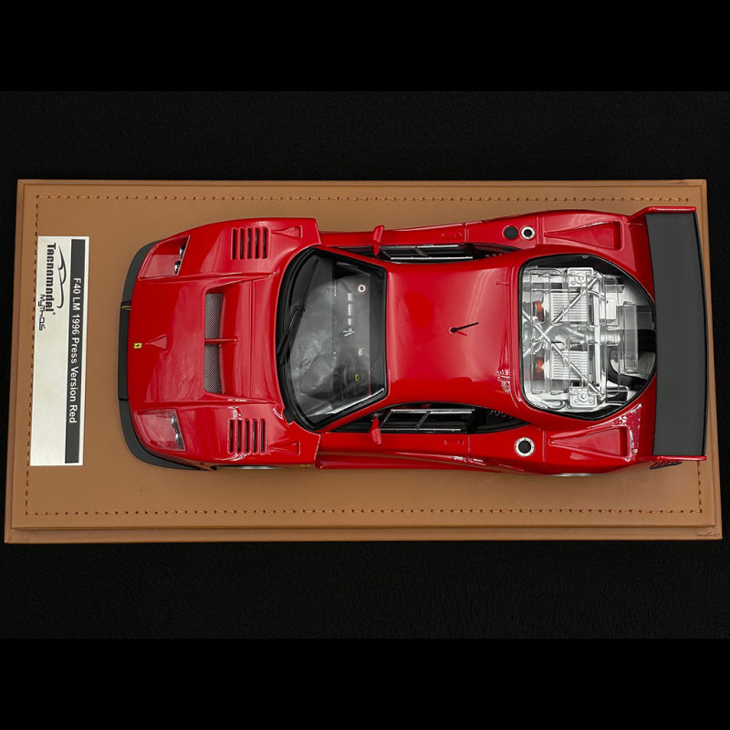 Ferrari F40 LM Press Version 1996 Enkei Rims Red 1/18 Tecnomodel TM18-286G