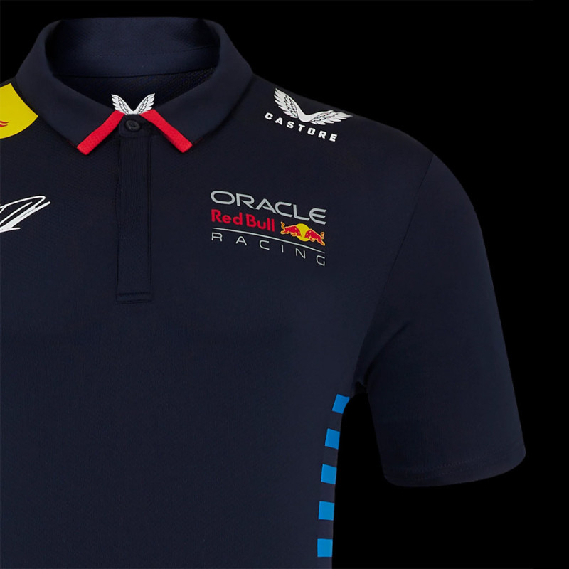Red Bull Racing Polo shirt F1 Team Max Verstappen Signature Navy blue ...