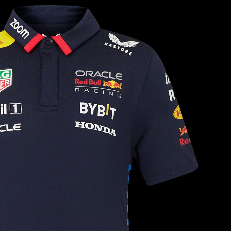 Red Bull Racing Polo Shirt F1 Team Verstappen Perez Navy blue TJ5288 ...
