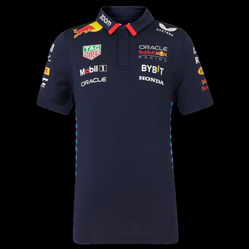 Red Bull Racing Polo Shirt F1 Team Verstappen Perez Navy blue TJ5288 ...