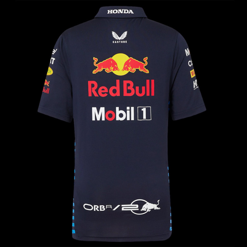 Red Bull Racing Polo Shirt F1 Team Verstappen Perez Navy blue TJ5288 ...