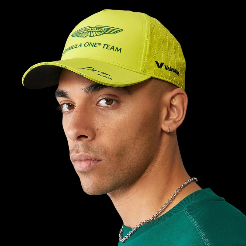 Aston Martin Hat BOSS F1 n° 14 Fernando Alonso Yellow 701229246-002