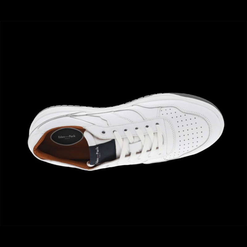 Chaussure Eden Park Baskets Basses Cuir Blanc E24CHSTE0004-BC