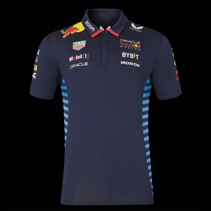 Red Bull Racing Polo Shirt F1 Team Verstappen Perez Navy blue TM5288 ...