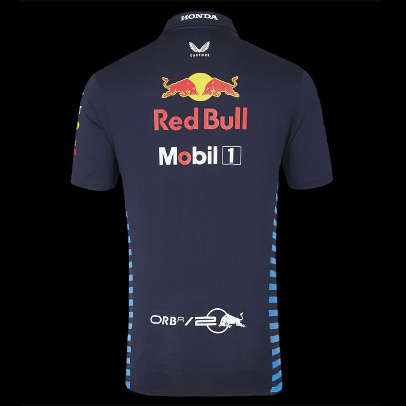 Red Bull Racing Polo Shirt F1 Team Verstappen Perez Navy blue TM5288 ...
