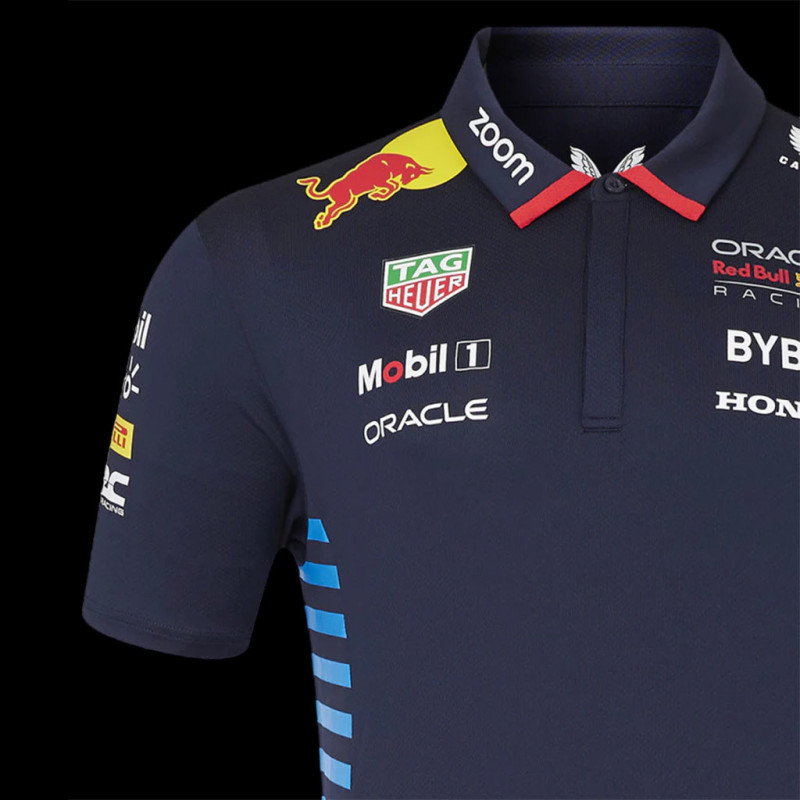 Red Bull Racing Polo Shirt F1 Team Verstappen Perez Navy blue TM5288 ...