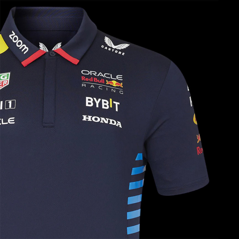 Red Bull Racing Polo Shirt F1 Team Verstappen Perez Navy blue TM5288 ...