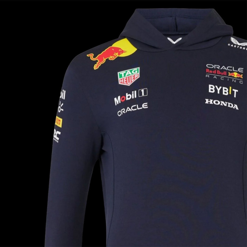 Red Bull hooded jacket F1 Racing Team Verstappen Canvas Navy blue ...